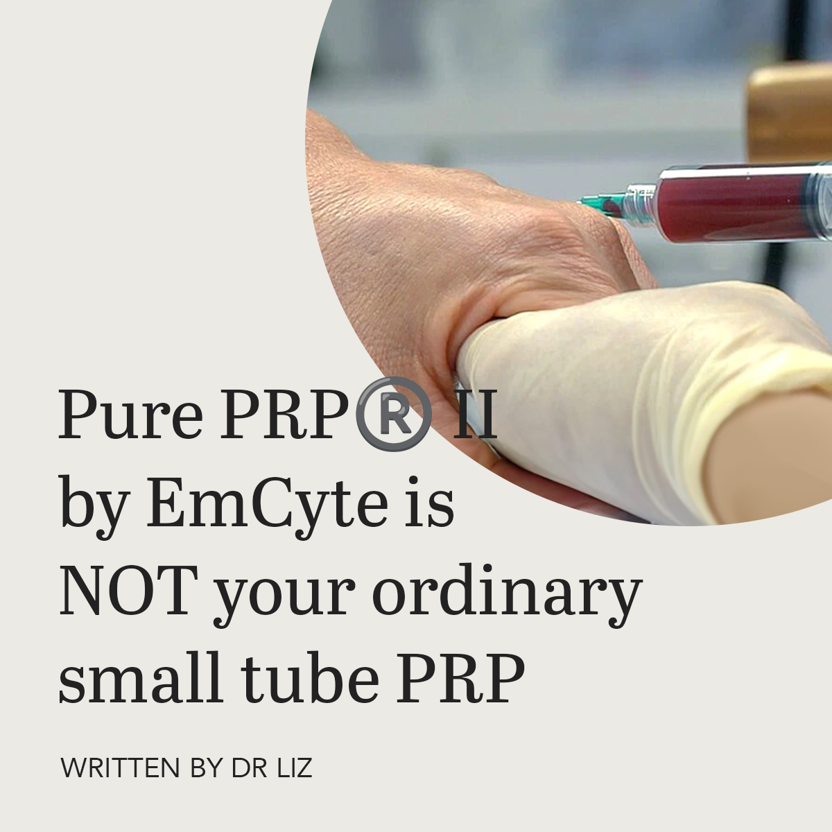 Pure PRP®️ II by EmCyte is NOT your ordinary small tube PRP by Dr. Liz ...